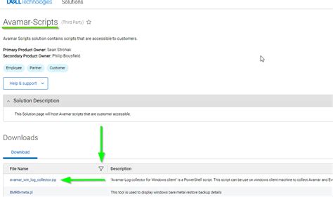 Avamar How To Find And Download Avamar Scripts And Tools From The Dell Central Avamar Page