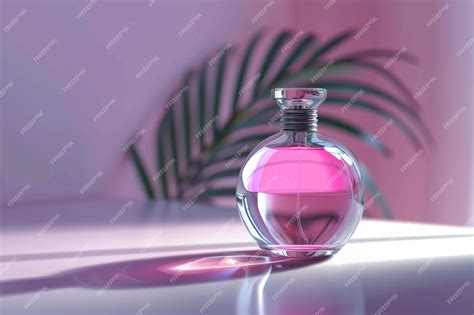 Premium Photo A Pink Perfume Bottle With Clear Glass