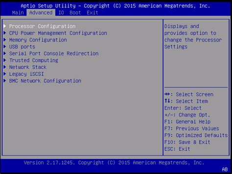 Legacy Mode Bios Setup Utility Screens Oracle® Server X5 4 Service Manual