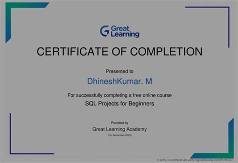 ᴅʜɪɴᴇsʜᴋᴜᴍᴀʀ ᴍ On Linkedin I Learned The Sql Project S For Beginners