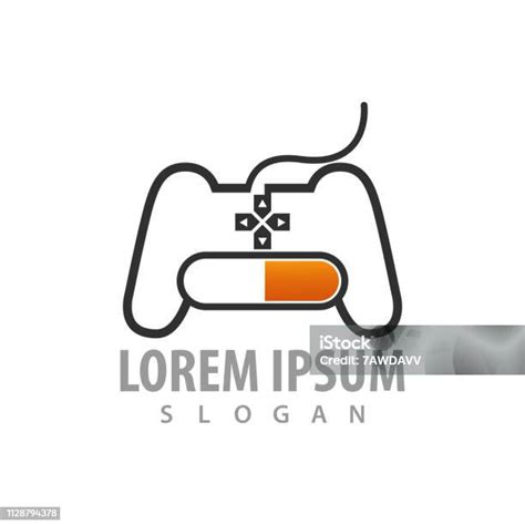 로고 컨셉 디자인을 로드 하는 게임 스틱 기호 그래픽 템플릿 요소 벡터 객실 있음에 대한 스톡 벡터 아트 및 기타 이미지