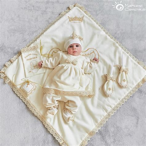 Повний комплект для хрещення дівчинки Бантик велюр купити в інтернет магазині Мамине Сонечко