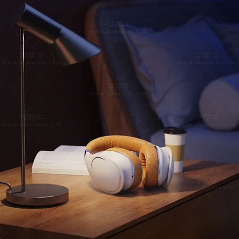 夜晚卧室床头场景 花瓣网