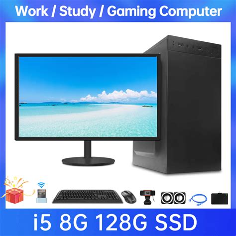Desktop Computer Original Brand New Inter Core I3 I5 I7 16G 512G SSD Set PC Full Set Computer
