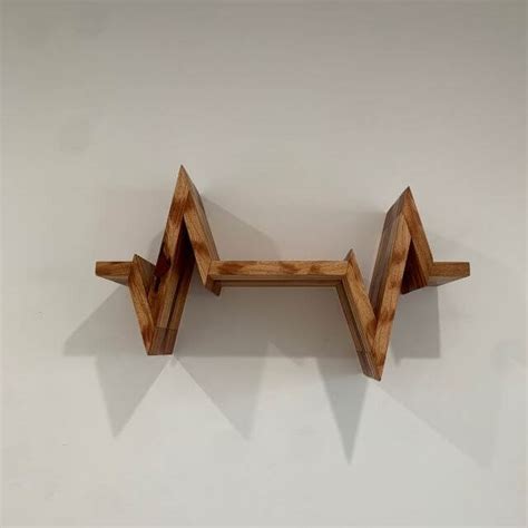Ecg Heartbeat Floating Shelf Artistic Assembly