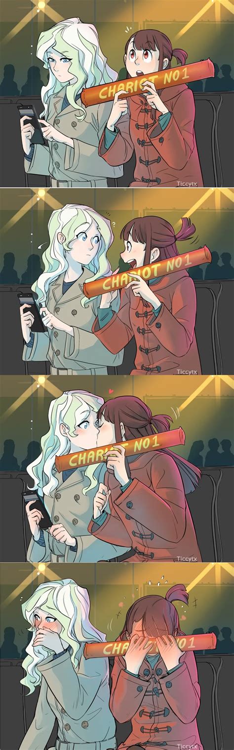 Akko X Diana Little Witch Academia Witch Academia My Little Witch