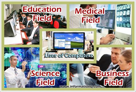 Uses Of Computers In Various Fields Education Business Medical And Science Inforamtionq