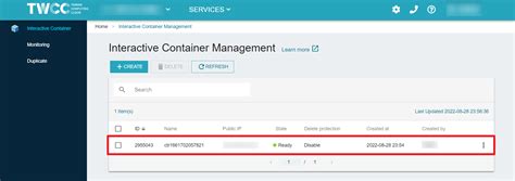 Monitor A Container TWS