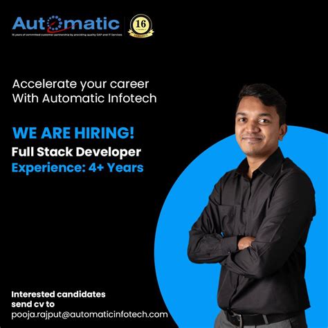 Automatic Infotech On Linkedin Hiring Wearehiring