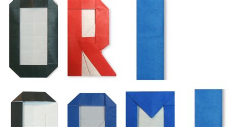 Omiyage Blogs Origami Alphabet