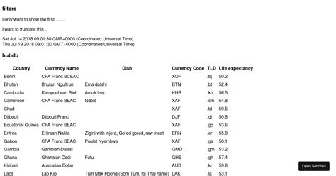 Hubdb Json Tests Forked Codesandbox Hubdb Json Tests Forked Codesandbox
