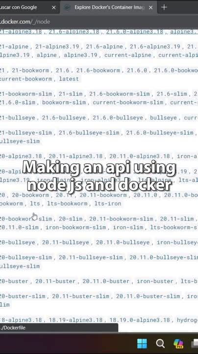 How To Make An Api With Docker And Nodejs Carlos Estrada Posted On The Topic Linkedin