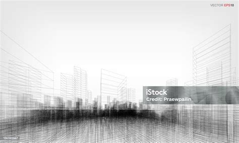 와이어프레임을 구축하는 원근 3d 렌더링 벡터 와이어프레임 도시 배경입니다 도시에 대한 스톡 벡터 아트 및 기타 이미지 도시 건설 산업 라인아트 Istock