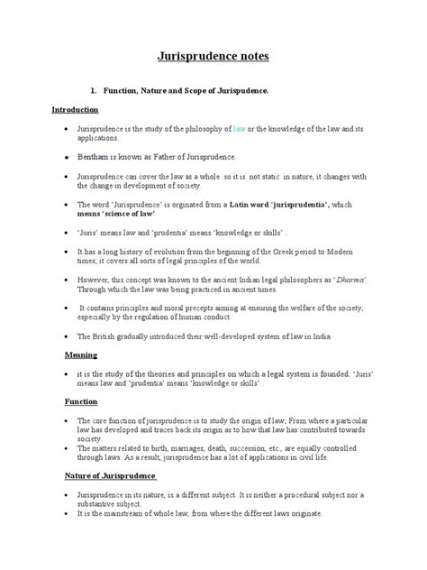 jurisprudence notes pdf punishments jurisprudence