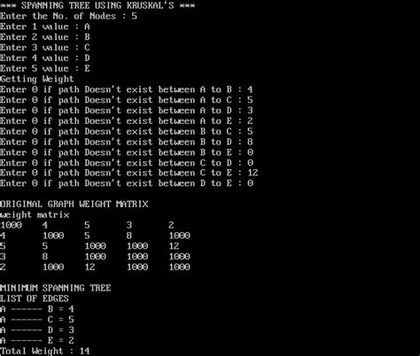 program to implement kruskal s algorithm in c wave the world