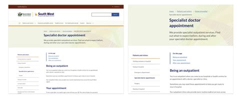 The Content Page Layout Queensland Government Design System