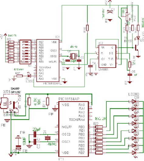 Rf Ir Remote Garage Door Control Projects Pic16f628 Pic16f84