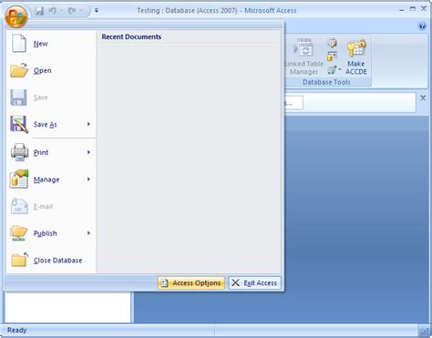 Ms Access 2007 Automatically Start Up Switchboard When Database Is Opened