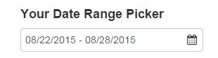 Javascript Bootstrap DateRangePicker Icon Not Showing Stack Overflow