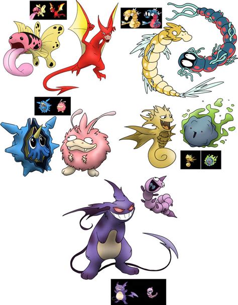 Pokemon Fusion Set 3 By Arborix On Deviantart