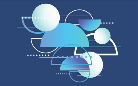 Overlapping Design Elements On Blue Background Vector Illustration 12664392 Vector Art At Vecteezy