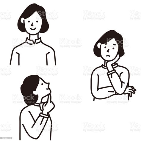 Female Expression Vector Illustration Set Stock Illustration Download Image Now Adult
