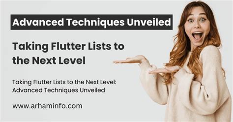 Flutter Lists Advanced Techniques Unveiled Arham Info Posted On The Topic Linkedin