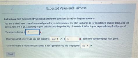 Solved Instructions Find The Expected Values And Answer The