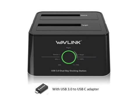 Wavlink Usb Dual Bay Hdd Ssd Docking Station With Uasp Gbps For