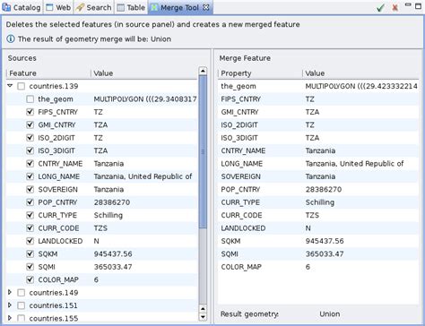Merge Tool Udig User Guide