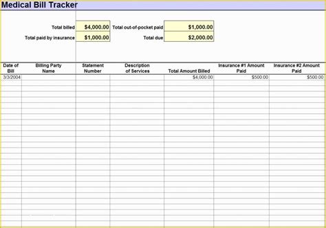 Excel Bill Template Free Heritagechristiancollege