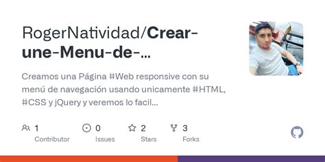 Crear Une Menu De Navegacion Responsive Con Html Css Y Jqueryindex