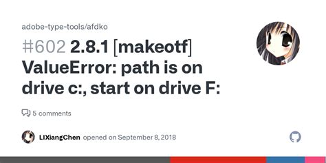 281 Makeotf Valueerror Path Is On Drive C Start On Drive F · Issue 602 · Adobe Type