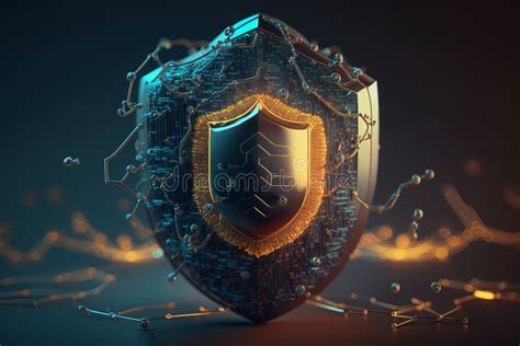 Cyber Security Network Data Protection Concept Stock Illustration Illustration Of Symbol