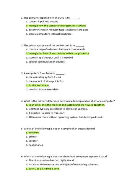 Computer Hardware And Functionality Guide Pdf Computer Hardware