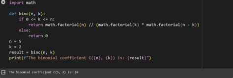 Calculate The Binomial Coefficient In Ways AskPython