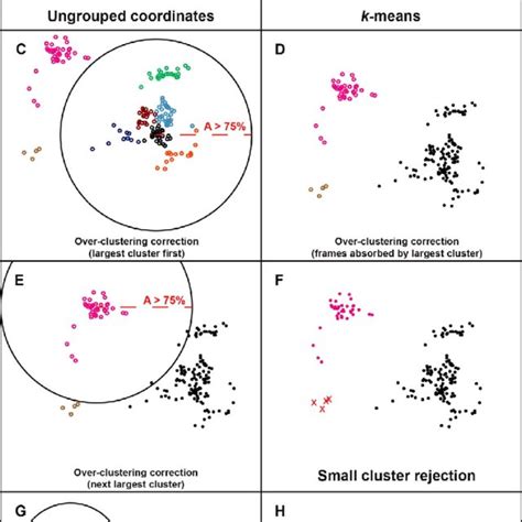 Clustering Process A Manually Simulated Coordinates Of Frames For