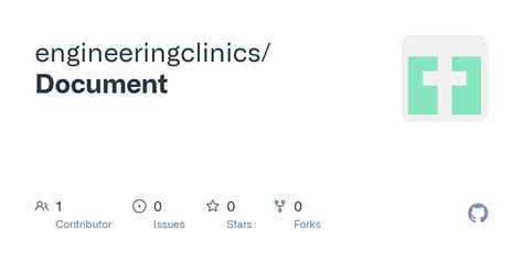 Github Engineeringclinicsdocument