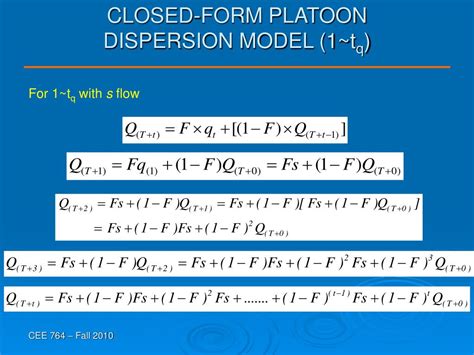 Ppt Topic 5 Platoon And Dispersion Powerpoint Presentation Free Download Id6792959
