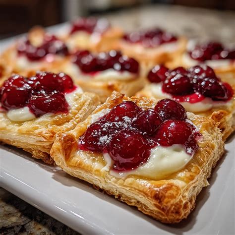 Mini Cherry Cheese Danishes Delightful Pastry Treats Dishes Tasty Easy And Delicious Recipes
