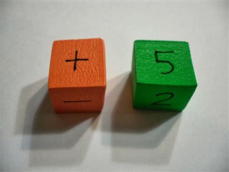 Teaching Math By Hart Diy Dice Idea 3 Integer Dice Teaching Math Teaching Math