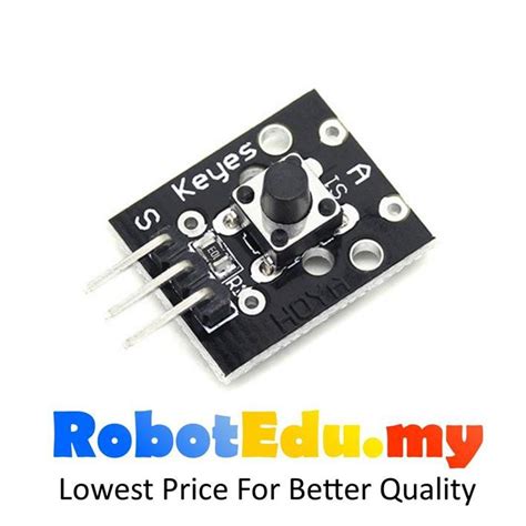 ky04 key touch switch push button butang sensor module for arduino raspberry pi shopee