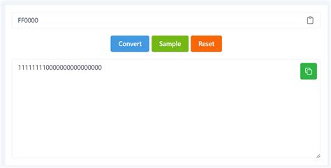 Hex To Binary Converter Tooziz