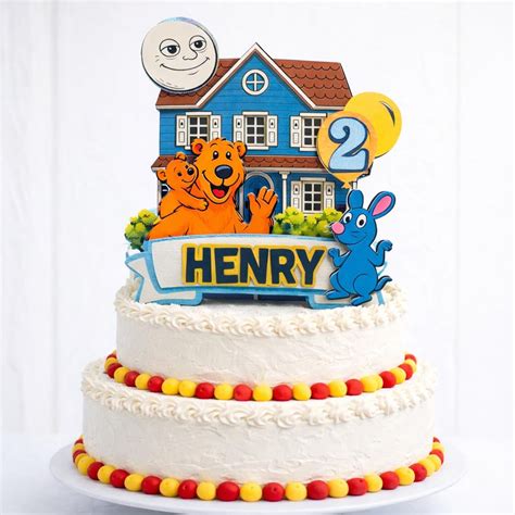 Bear In The Big Blue House Cake Topper Personalized Birthday