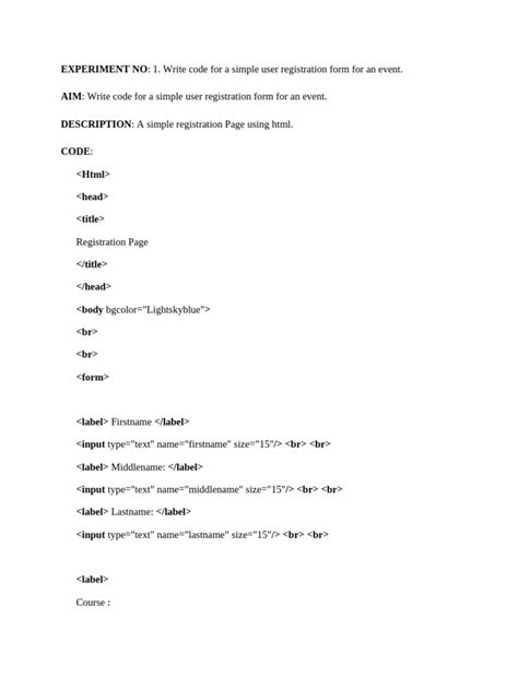 Experiment No 1 Pdf Experiment No 1 Pdf