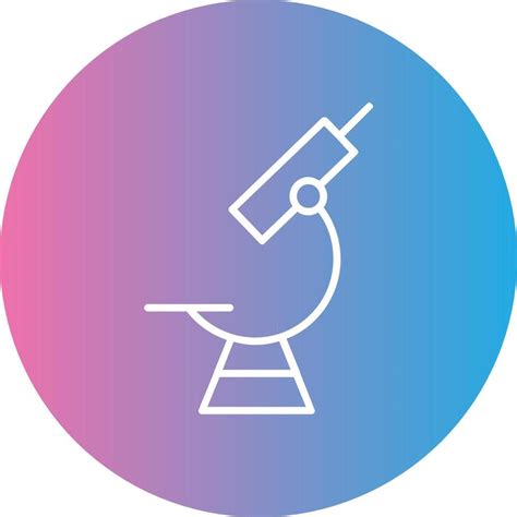 Microscope Line Gradient Circle Icon 43446086 Vector Art At Vecteezy