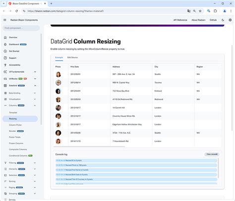 Datagrid Column Resizing To 0 Pixels Radzenblazor Components Radzen