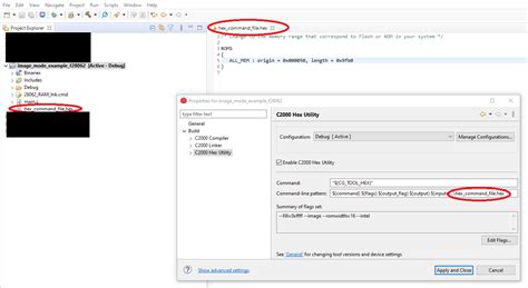 Ccstms320f28062 How To Use Ccs To Generate The Continuous Address Hex