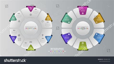 Vector Infographics Template Chart Diagram Web Stock Vector Royalty Free Shutterstock