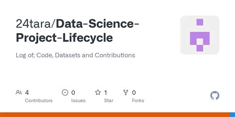 github 24tara data science project lifecycle log of code datasets